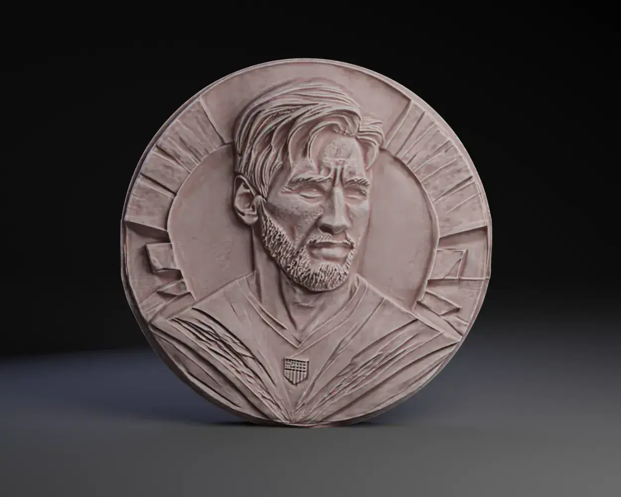 Free OBJ file Lionel Messi Round Plaque 👤 (3MF)・3D print design to ...