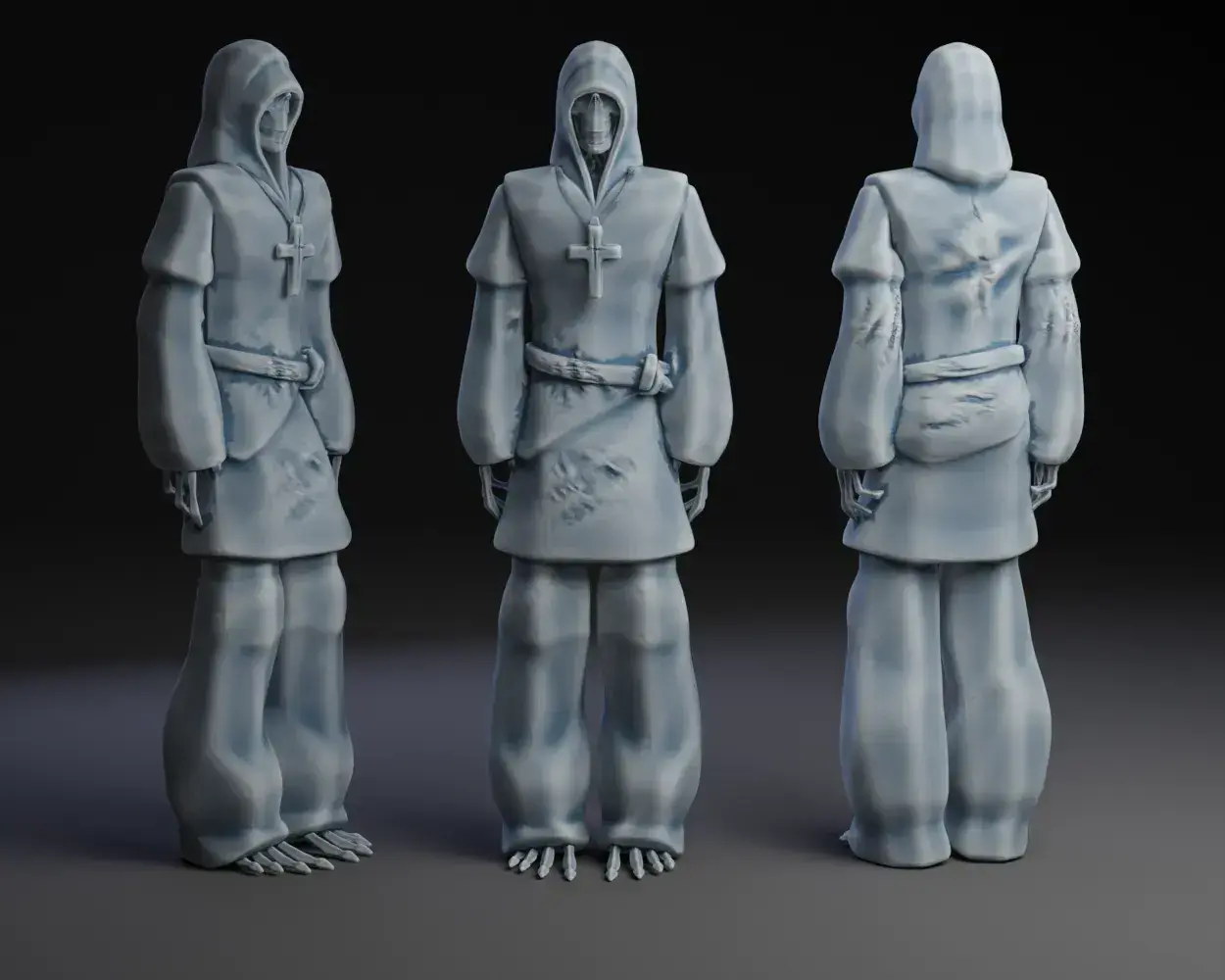Free OBJ file Skeleton Priest 💀 (3MF)・3D print model to download・Cults