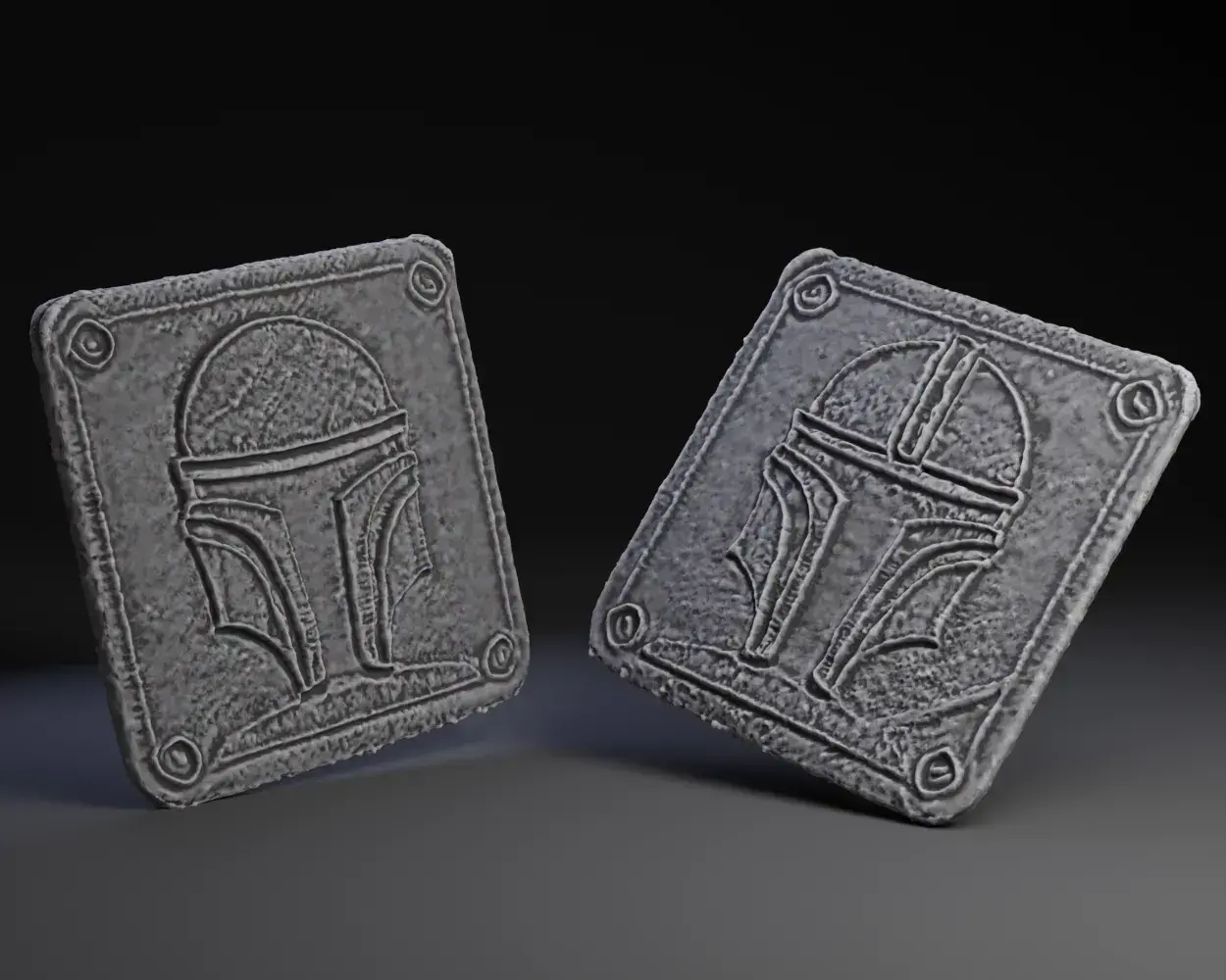 Free 3D file Gritty Mando Coaster 🪖 ・3D printer model to download・Cults