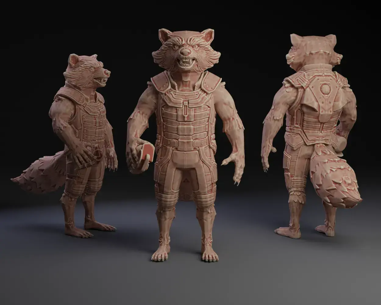 Archivo OBJ gratis Rocket Racoon Guardians of the Galaxy 🚀 (3MF)・Modelo ...