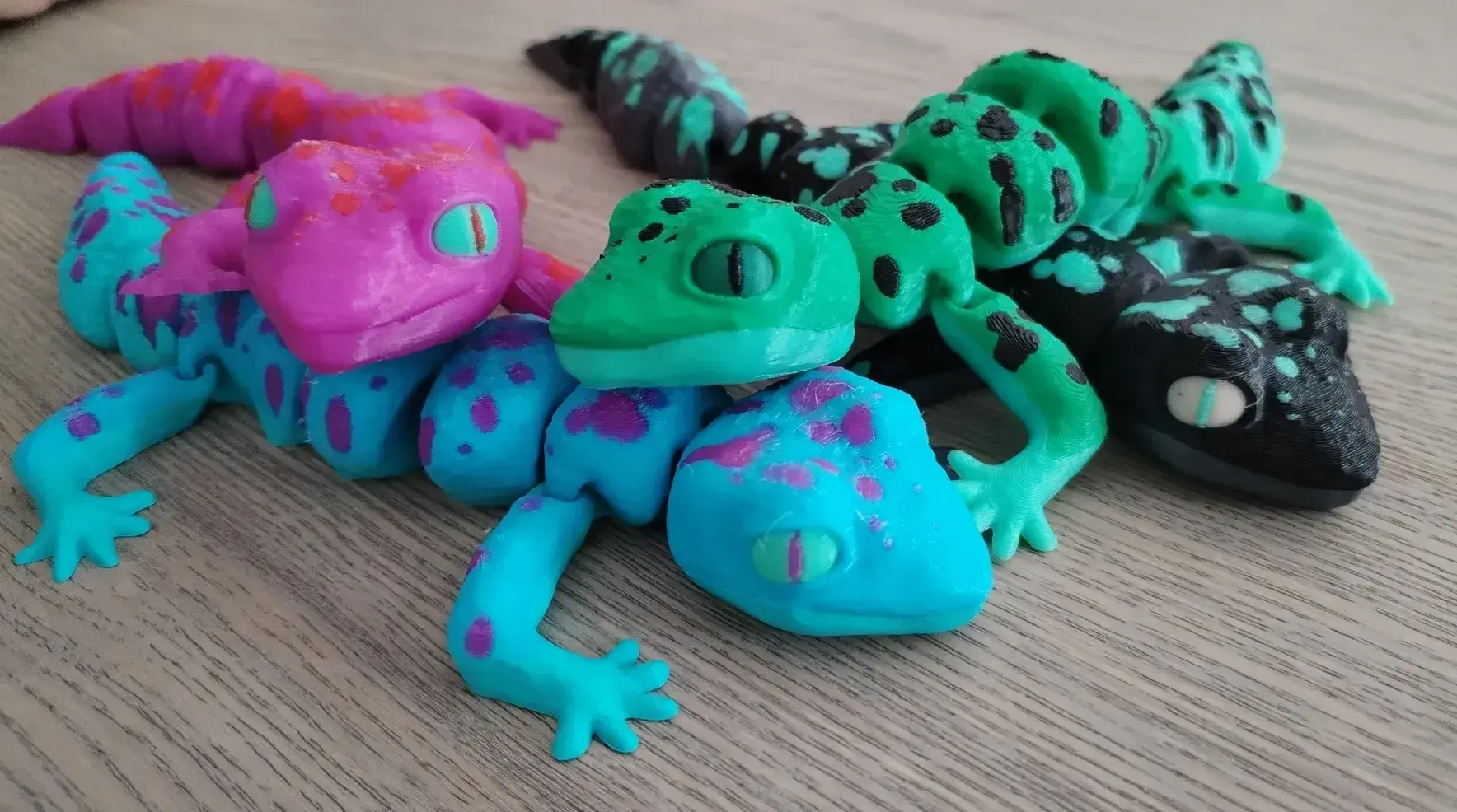 🐆 Flexi Leopard Gecko・Free 3D File for ・Cults