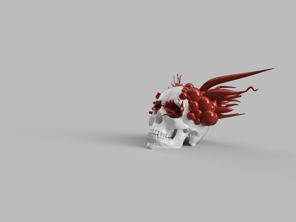 Free 3D file Corrupted skull 💀 ・3D printable design to download・Cults