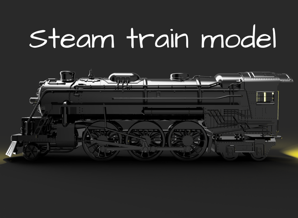 Free 3D file Steam train model 😤 ・Design to download and 3D print・Cults