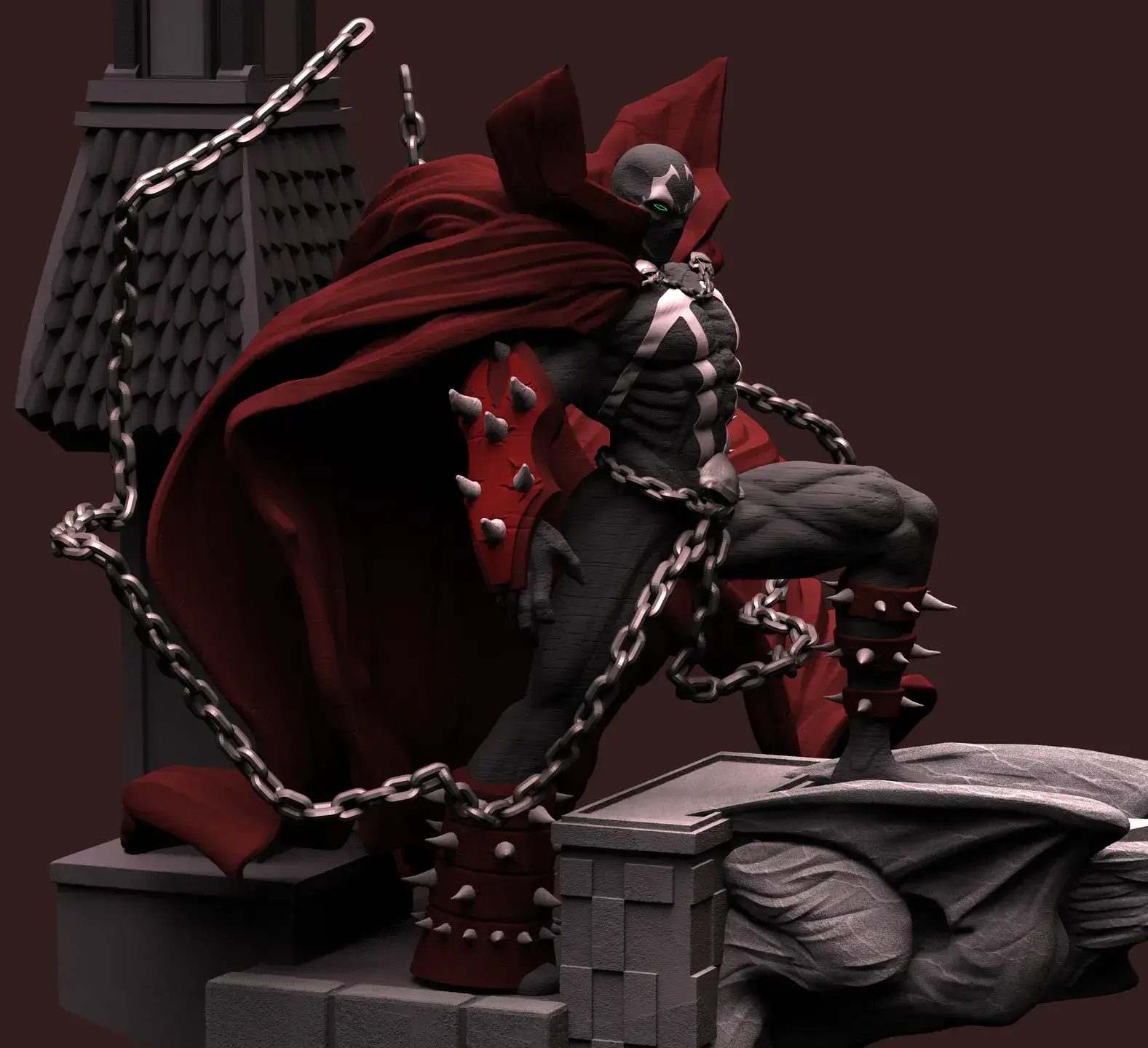 🗿 Spawn Gargoyle (Part of the Batman diorama) fanart from the comics ...