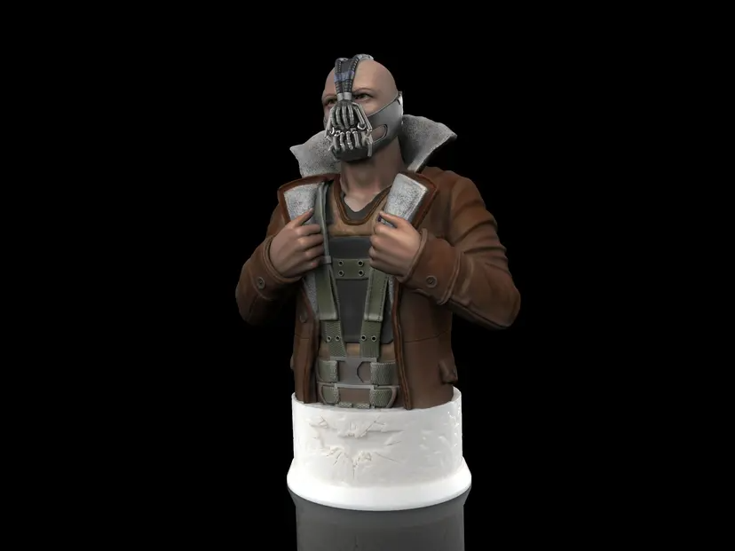 👤 Bane Bust- Dark Knight Rises・Free 3D File for ・Cults