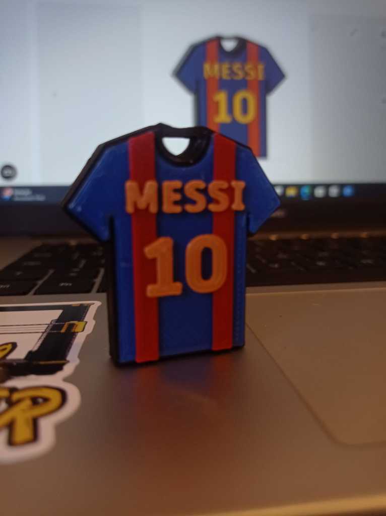 🗝️ Messi Keychain・Free 3D File for ・Cults