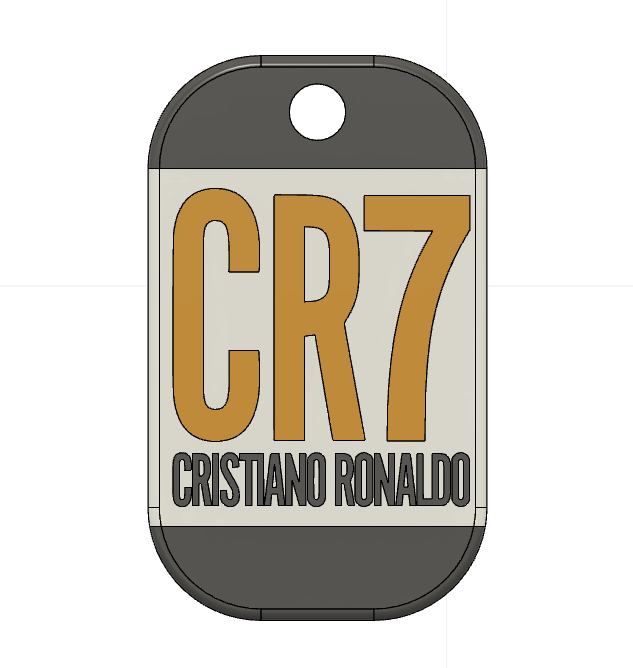 Free 3D file CR7 Keychain 🗝️ ・3D printer design to download・Cults