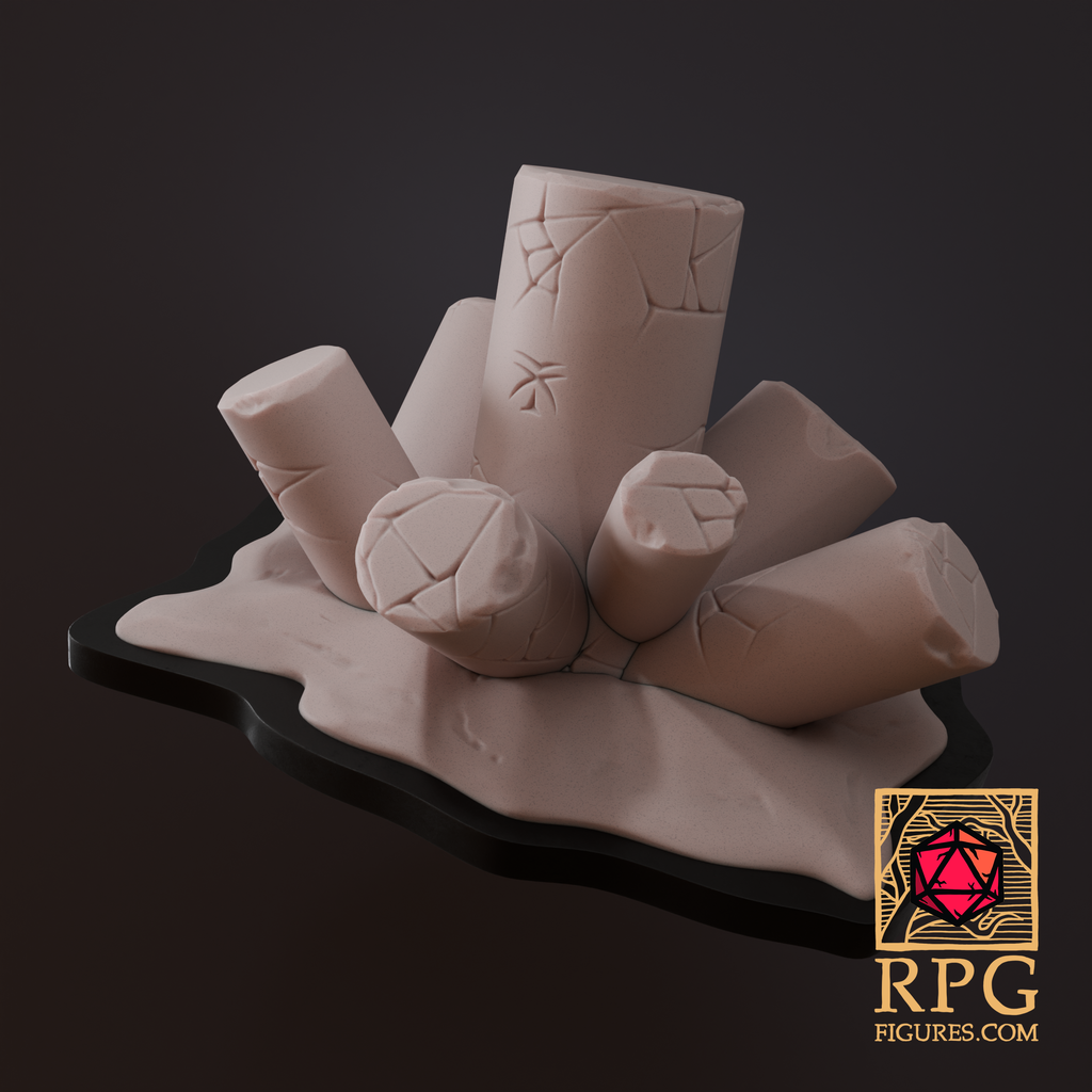 🪨 Printable Terrains - Basalt Pack 1・Free 3D File for ・Cults