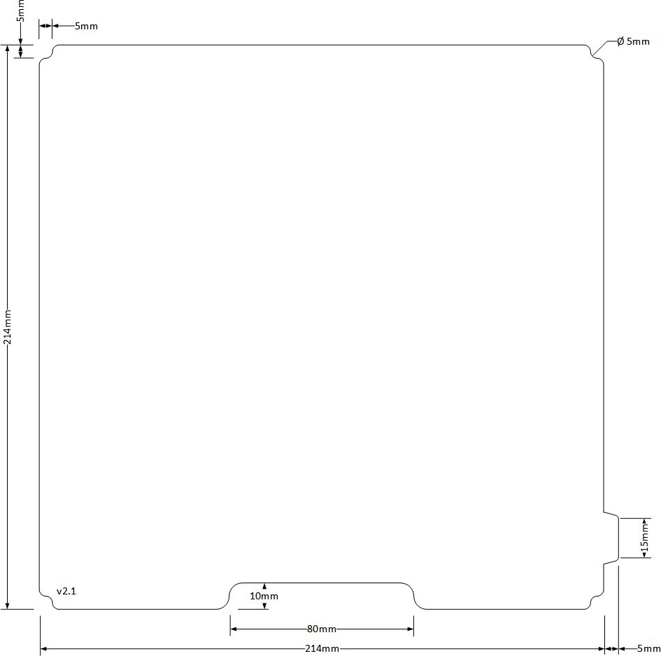 Free 3D file PCB Heatbed MK2a Plate (4 hole mounting) (DXF) 🕳️ ・3D ...