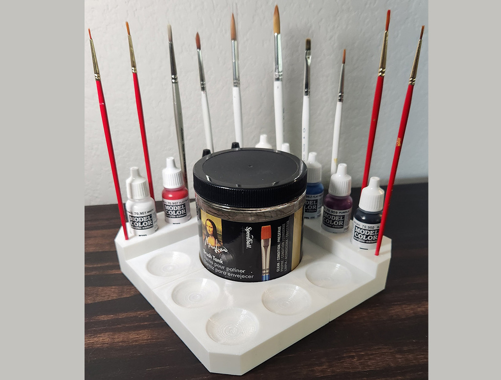 Archivo 3D gratis Small Paint Palette/Organizer for Vallejo Bottles 🤏 ...
