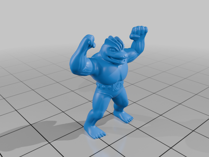 Free 3D file Pokemon Machoke #67 - Optimized for 3D Printing 🐉 ・3D print design to download・Cults