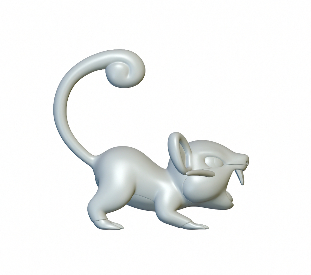 Free 3D file Pokemon Rattata #19 - Optimized for 3D Printing 🐉 ・3D ...