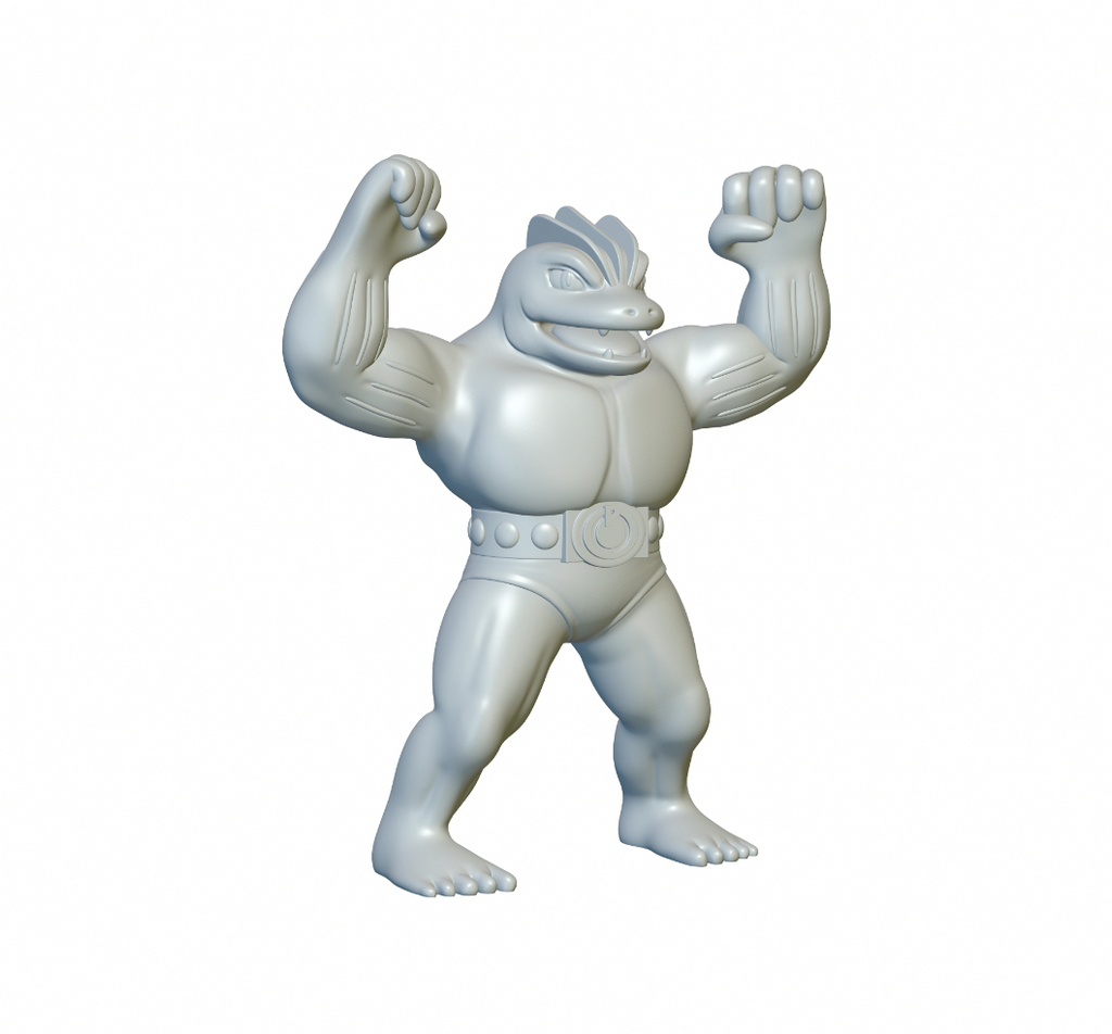 Free 3D file Pokemon Machoke #67 - Optimized for 3D Printing 🐉 ・3D print design to download・Cults