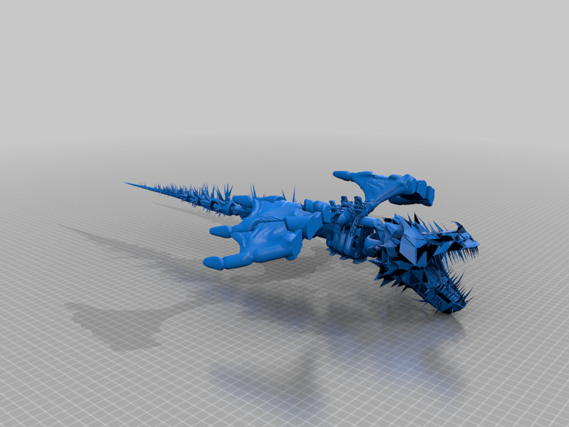 🐉 Screaming Death Articulated・Free 3D File for ・Cults
