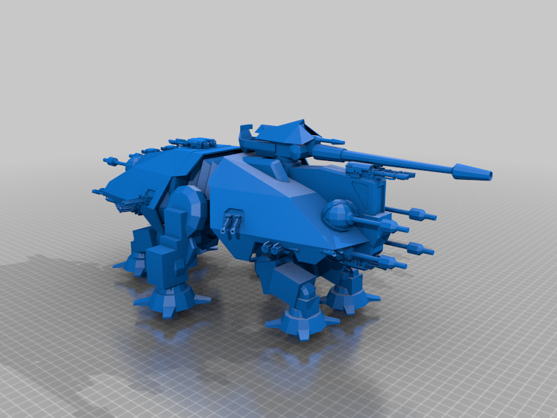 AT-TE battle variant or AT-Te V3・Free 3D File for ・Cults