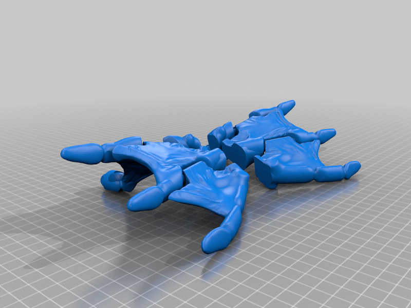 🐉 Screaming Death Articulated・Free 3D File for ・Cults