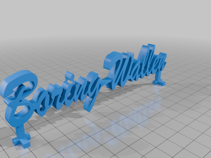 Free 3D file Boring Wallen Sign 🪞 ・3D printable model to download・Cults
