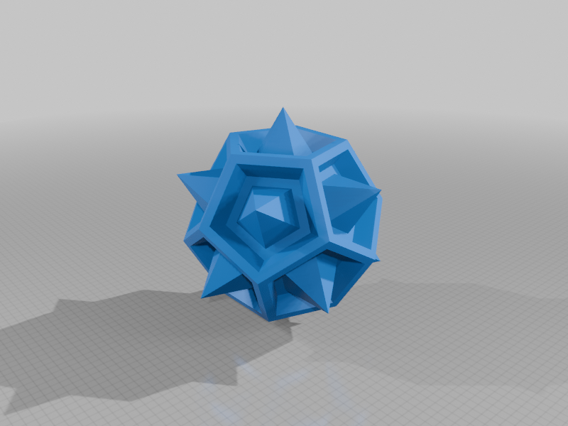 Free 3D file COMPOUND OF A DODECAHEDRON AND A STELLATED DODECAHEDRON 1 ...