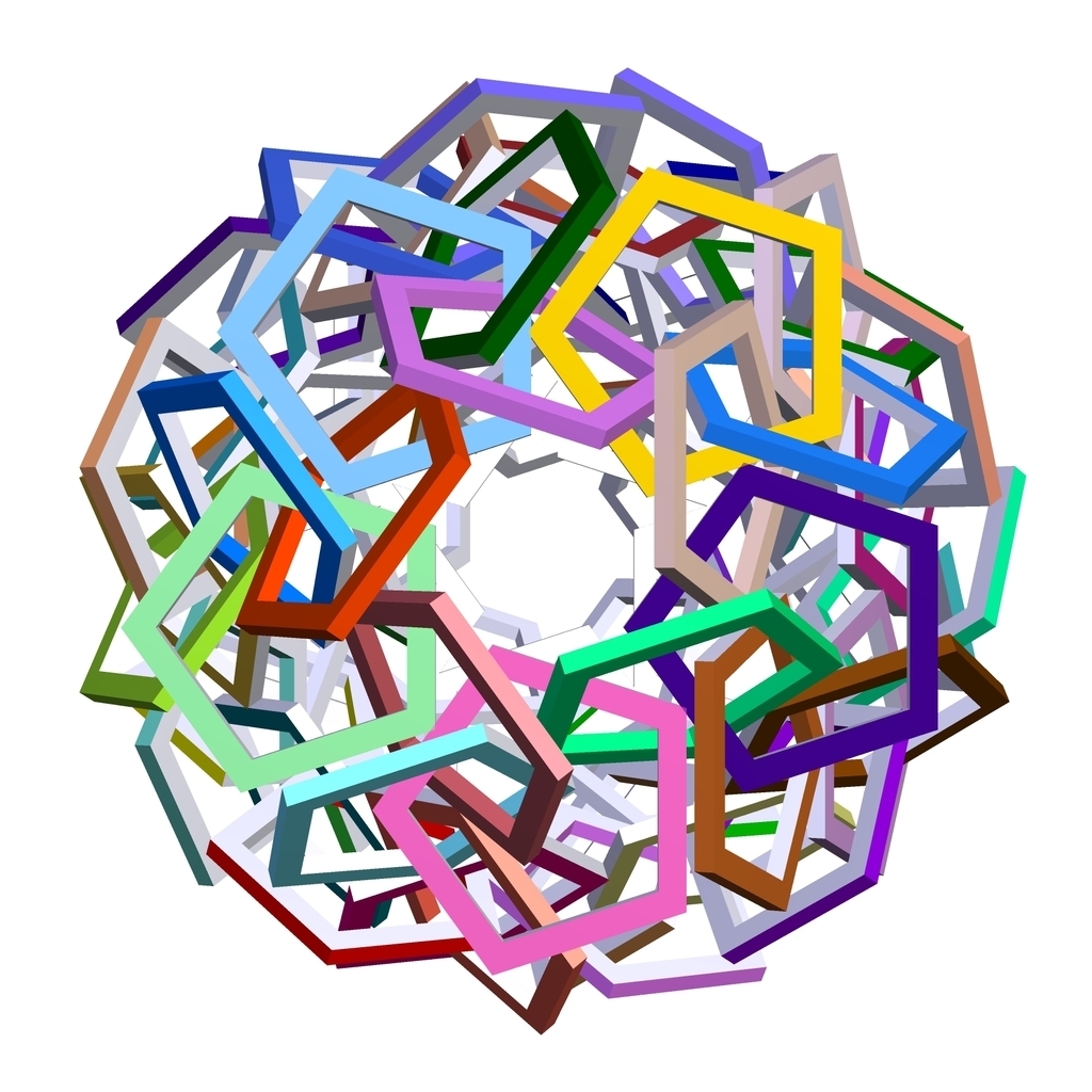 Free 3D file DODECAHEDRAL POLYLINK 1 🎨 ・3D print object to download・Cults