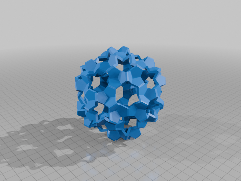 Free 3D file CRINKLED ICOSIDODECAHEDRON 1 🎨 ・3D print model to download・Cults