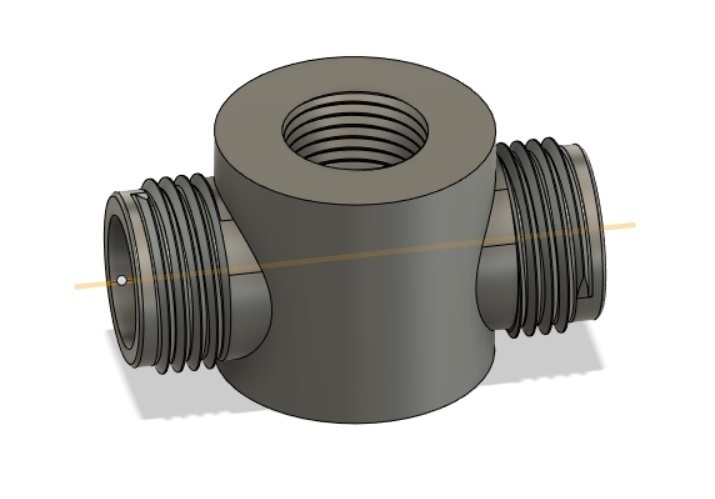 Free 3D file M to M GHT to F 1/2 NPT adapter 🌳 ・Template to download ...