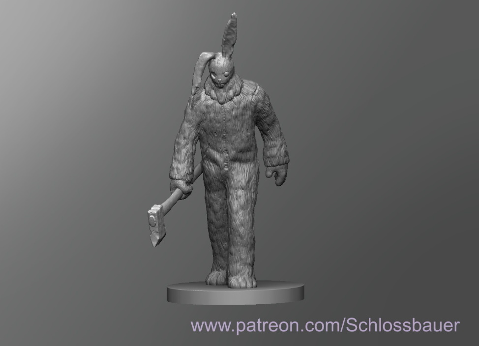 🎲 Bunnyman・Free 3D File for ・Cults