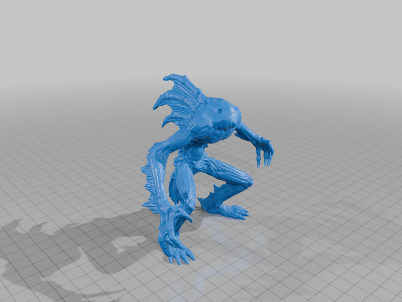 🎲 Gargantuan Deep One ver3・Free 3D File for ・Cults