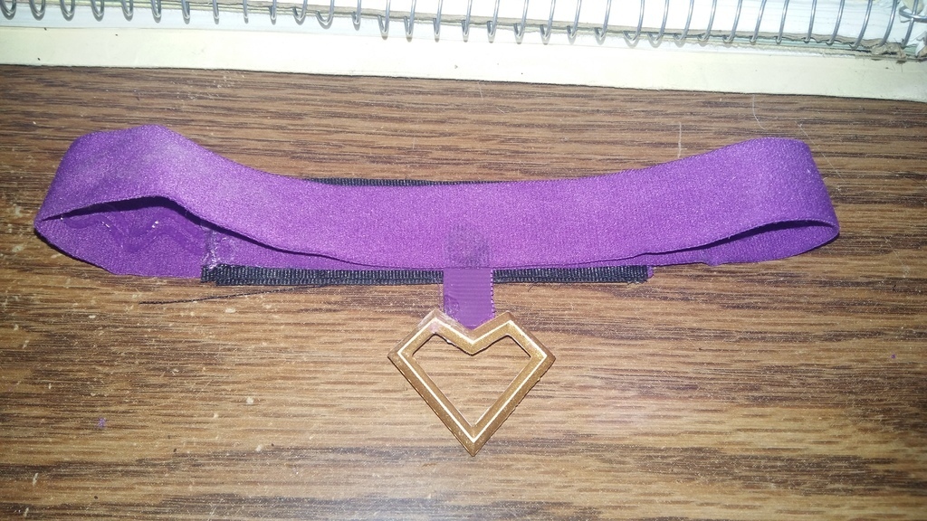 Free 3D file KDA Ahri - heart choker 💜 ・3D printer design to download・Cults