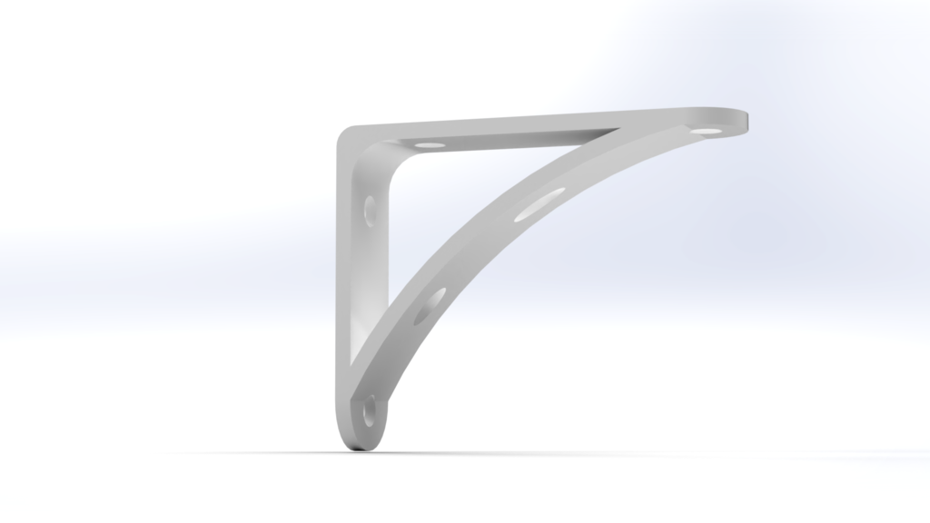Free 3D file Angle bracket 80 x 100mm curved ribs 🧑‍🔧 ・3D printable ...