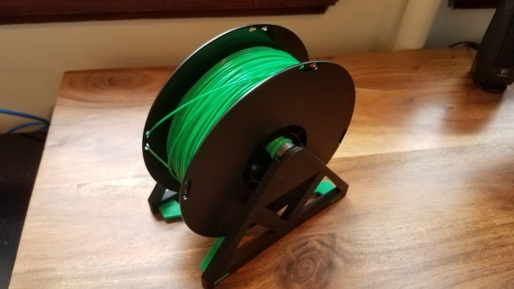 🪢 Desktop Filament Holder - Roller Bearing - 80mm Spool・Free 3D File ...