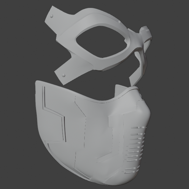Free 3D file Winter Soldier Inspired Mask 🫡 ・3D printer design to ...