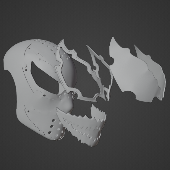 Free 3D file Carnage inspired face Shell 🐚 ・3D printable object to ...