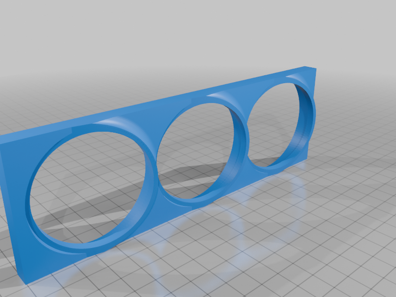 🚗 Triple gauge holder・Free 3D File for ・Cults