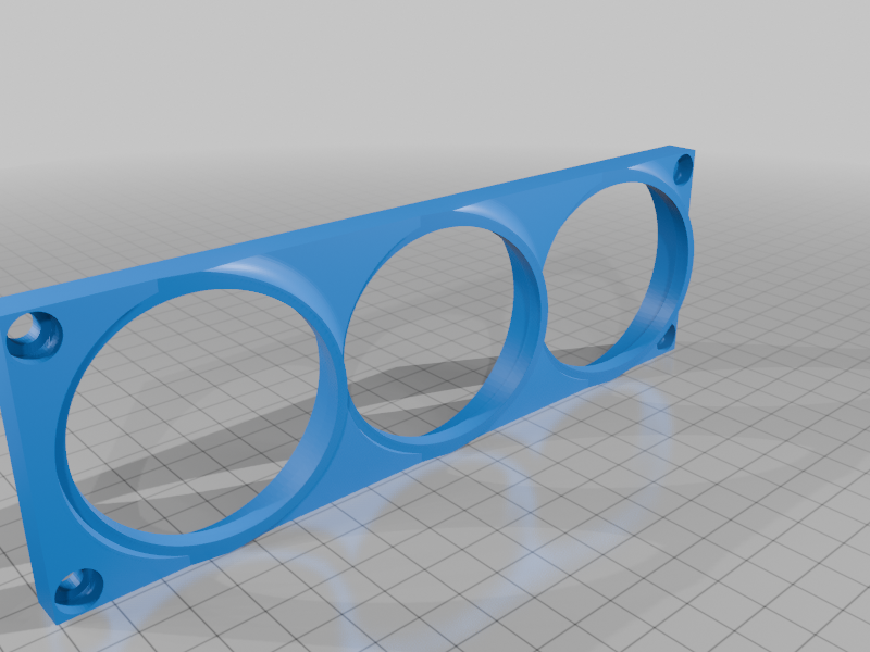 🚗 Triple gauge holder・Free 3D File for ・Cults