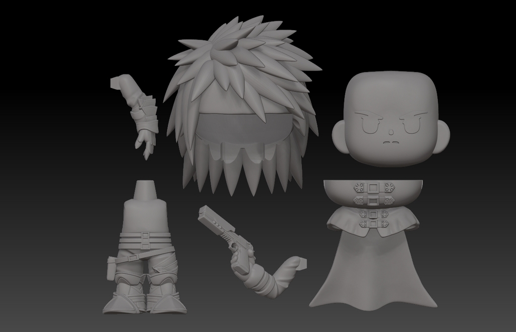 🎲 Chibit 063: VINCENT VALENTINE (FFVII)・Free OBJ File for 3D printing・Cults