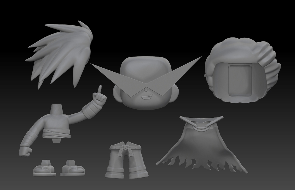 Free 3D file Chibit 069 : Kamina (Tengen Toppa Gurren Lagann) 🎨 ・Model ...