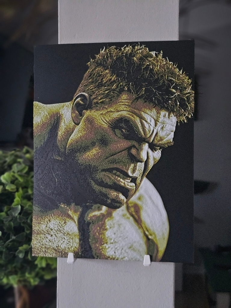 Free 3D file Hulk Hueforge 3D Printed Texture Wall Art 🎨 ・3D printable ...