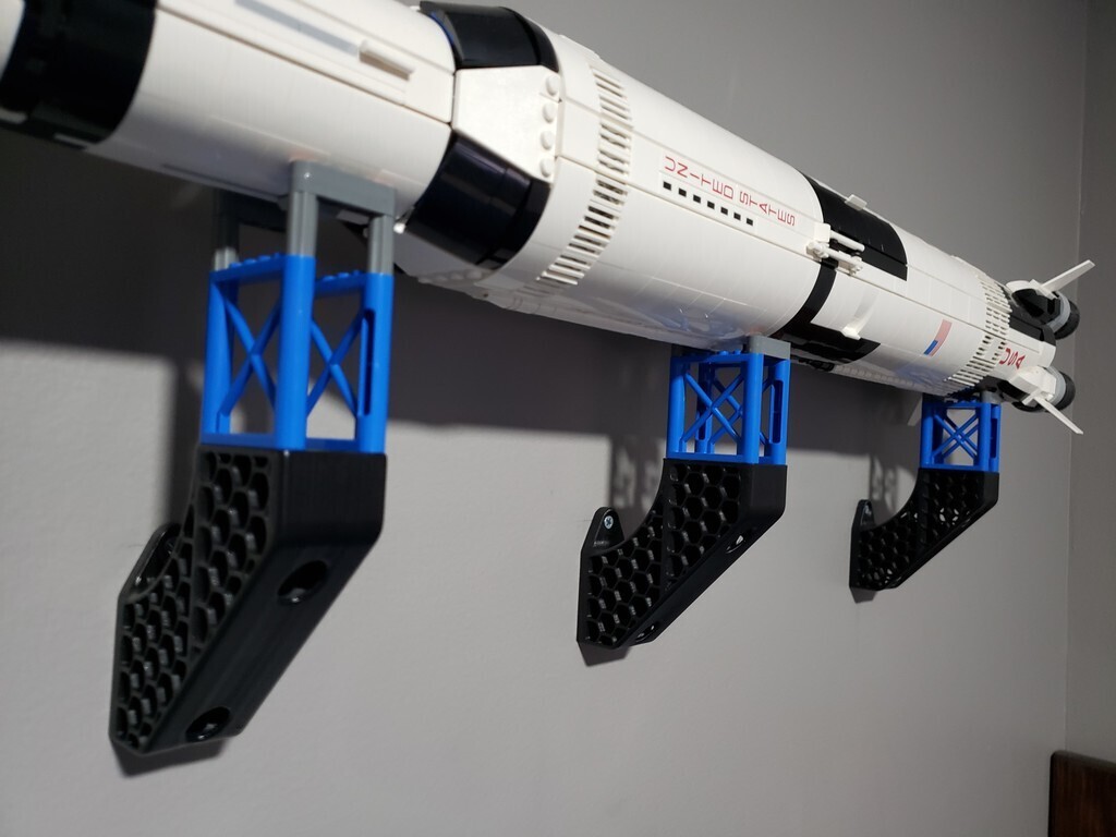 🧸 Lego Saturn V Wall Mount・Free STL File for 3D printing・Cults