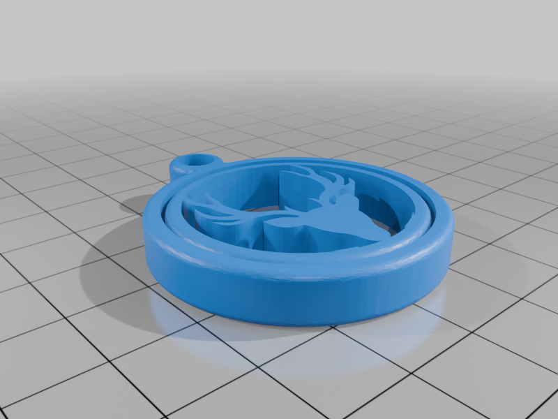 Free 3D file Key Chain Gyro Deer Head 🔑 ・3D printable design to ...