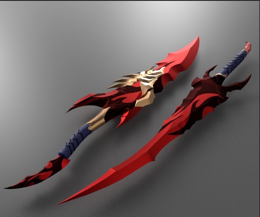 🗡️ Kamish's Wrath・Free 3D File for ・Cults