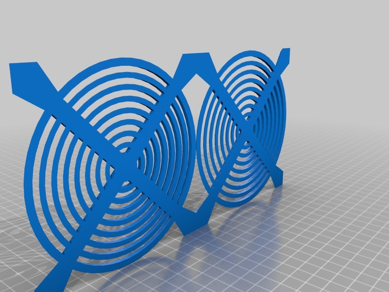 Free 3D file Dual 120mm fangrill 🖥️ ・Template to download and 3D print ...