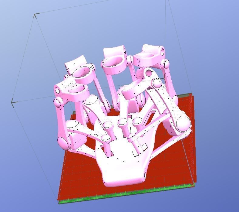 🤲 3D Printed Exoskeleton Hands - In One Piece・ 3D File for ・Cults