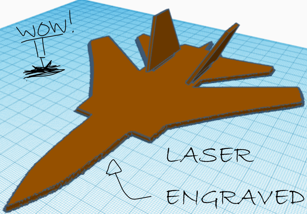 Free 3D file Super Cool Laser Engraved Jet 🆒 ・3D printing design to ...