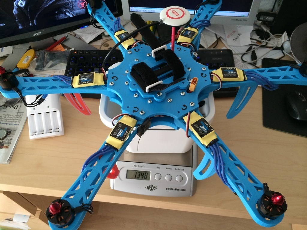 🚁 Hexacopter - Fuselage parts - centerplate v1.0・Free 3D File for ・Cults