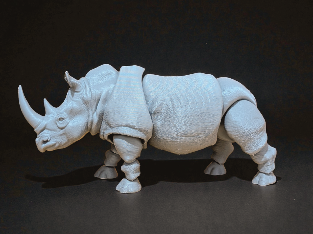 🦏 Jointed Rhino・Free STL File for 3D printing・Cults