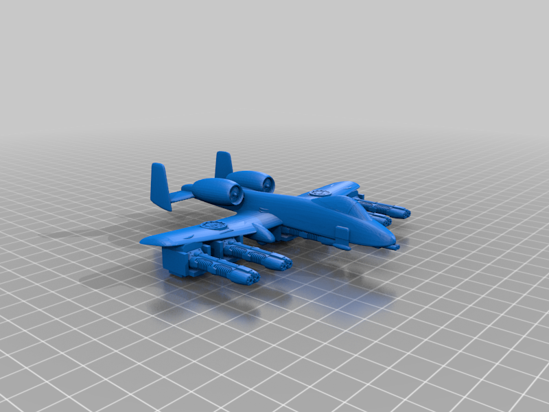 🛰 Destroyer A-10 space edition・Free 3D File for ・Cults