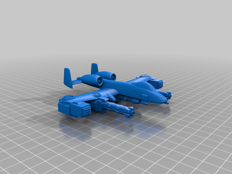 🛰 Destroyer A-10 space edition・Free 3D File for ・Cults