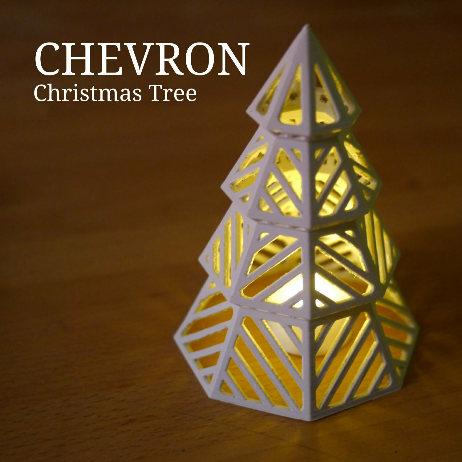 Free STL file Chevron Christmas Tree 🎄 ・3D printer model to download・Cults