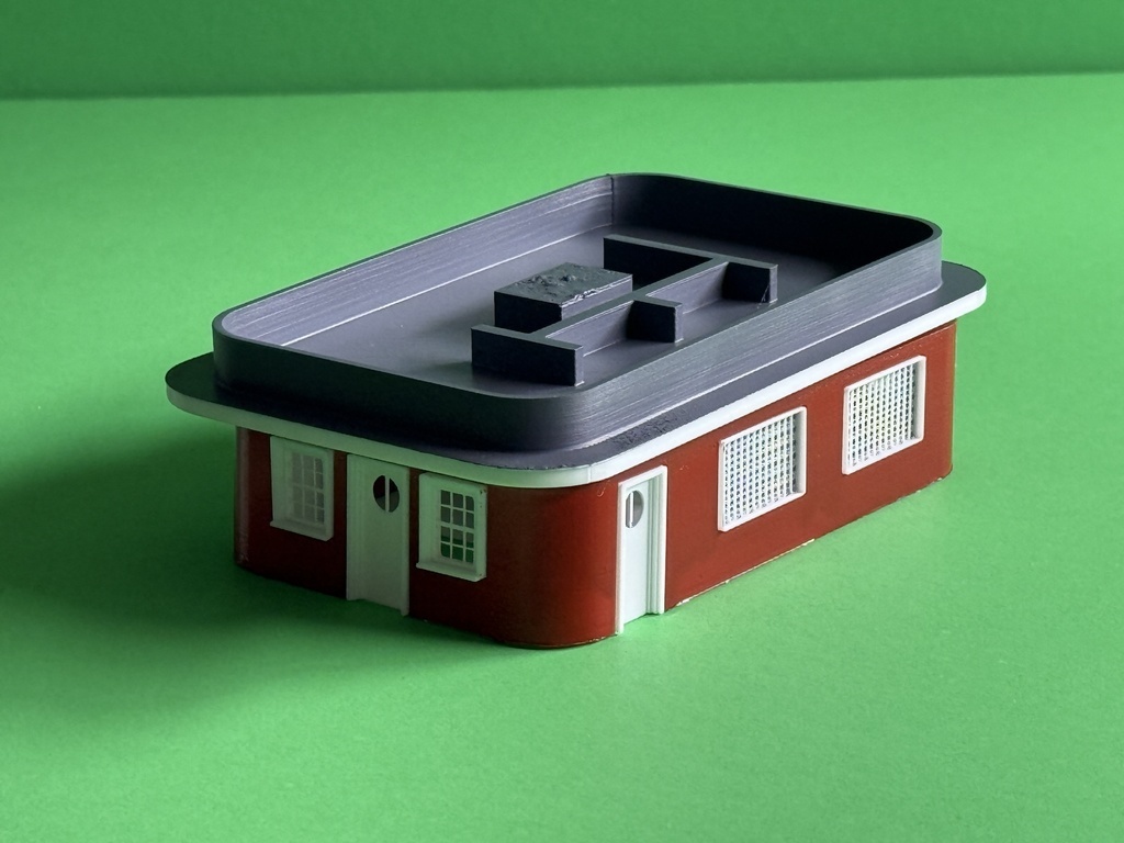 🏠 SIMPLE VINTAGE DINER 1:87 HO SCALE・Free 3D File for ・Cults
