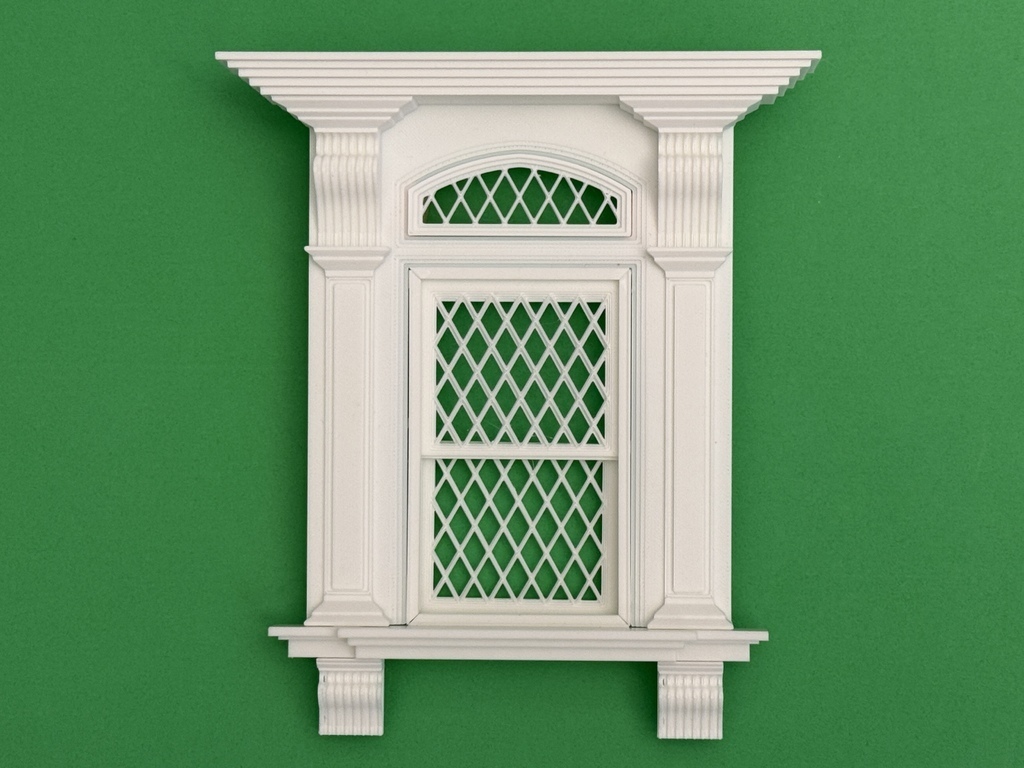 🪟 VICTORIAN WINDOW 1:12 DOLLHOUSE SCALE・Free 3D File for ・Cults